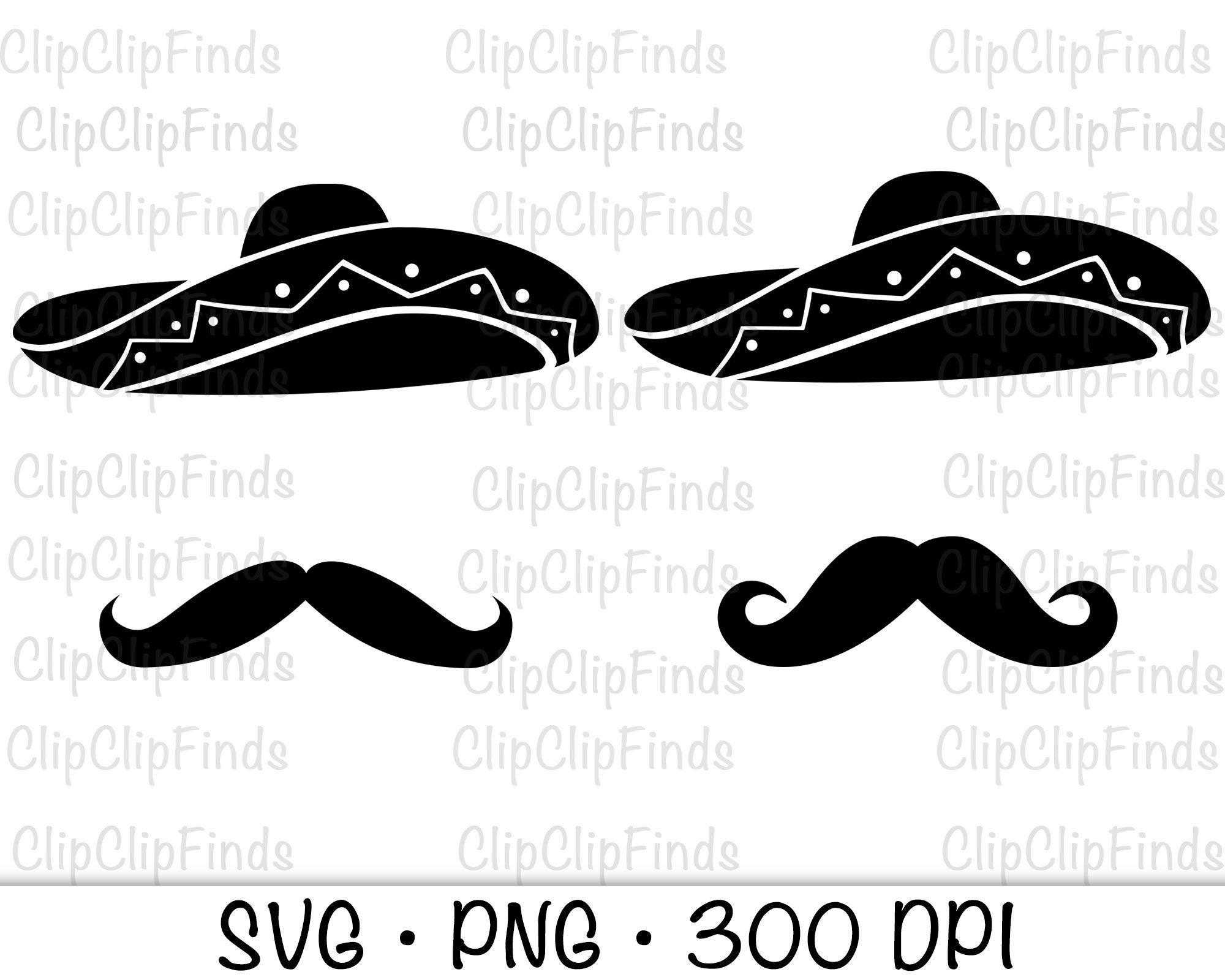 Mexican Moustache Clip Art