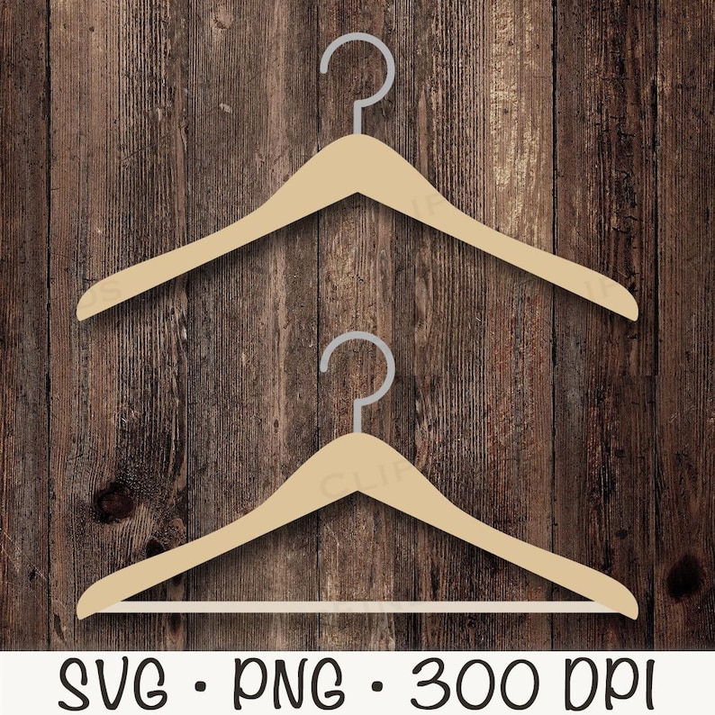 Hangers SVG, Hangers PNG, Hangers Clipart, Wooden Hangers, Clothes ...