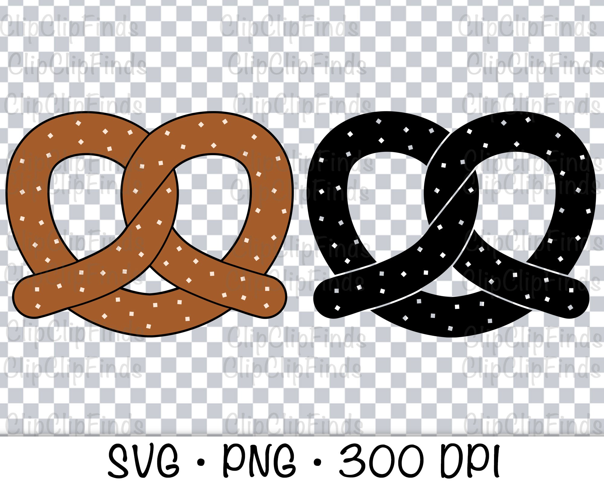 Pretzel SVG Pretzel PNG Pretzel Clipart Instant Digital - Etsy UK