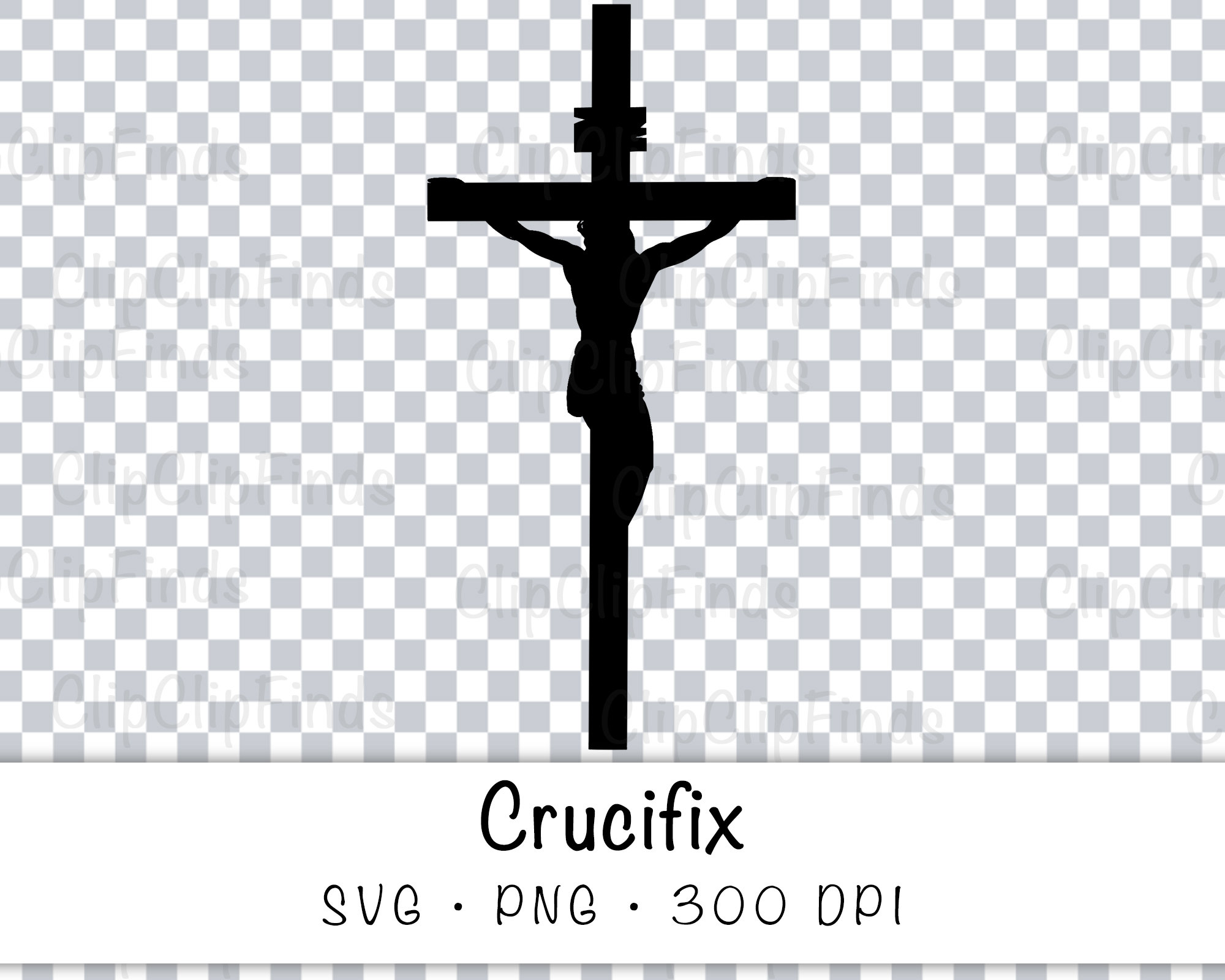 Crucifix SVG Jesus on Cross Vector Cut File Crucifix PNG - Etsy UK