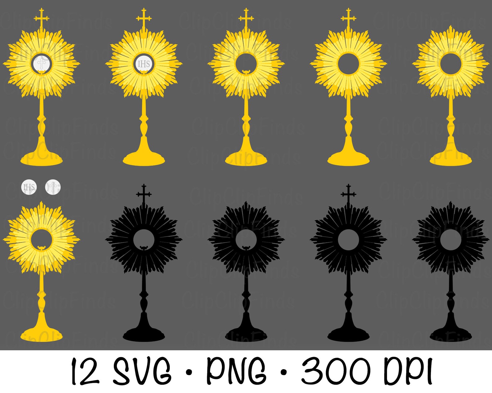 Monstrance Bundle Eucharist Body of Christ SVG PNG Clip - Etsy
