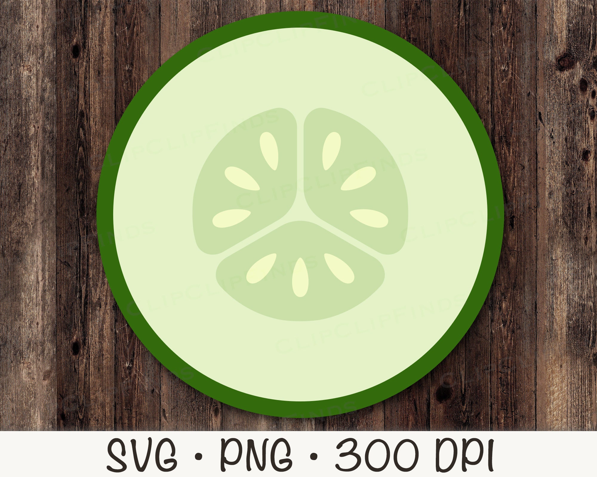 Cucumber Slice SVG Cucumber PNG Cucumber Clipart Instant - Etsy