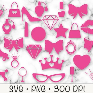 Pink Doll Icon Clipart SVG, Princess Babe PNG, Retro Seal Logo Icon ...