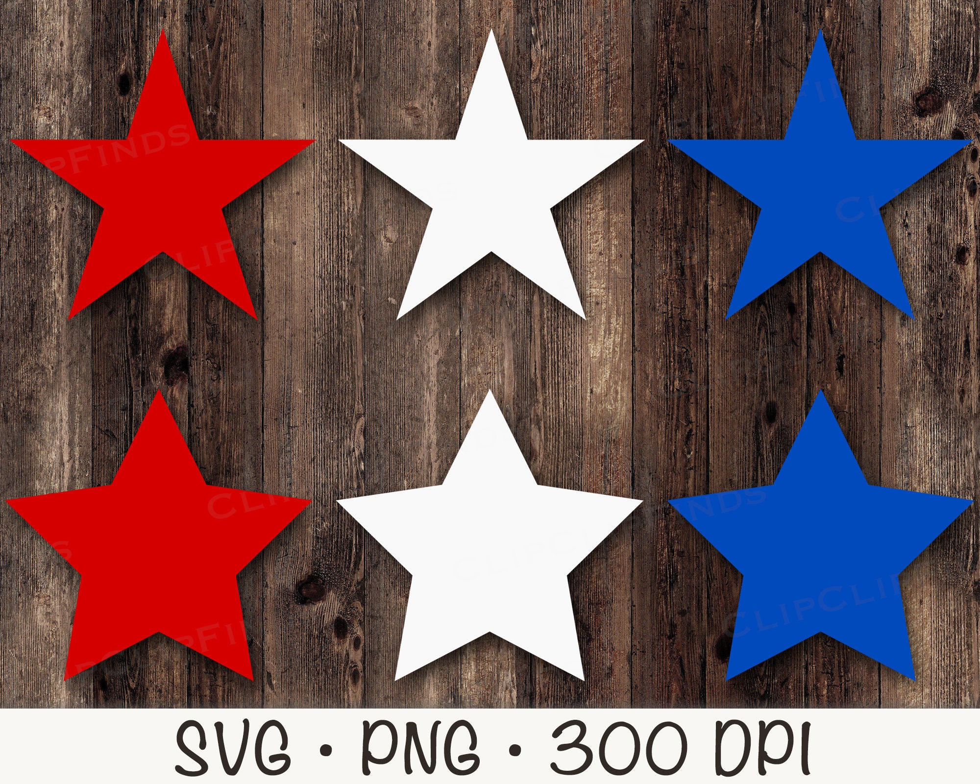 Red White And Blue Star Background