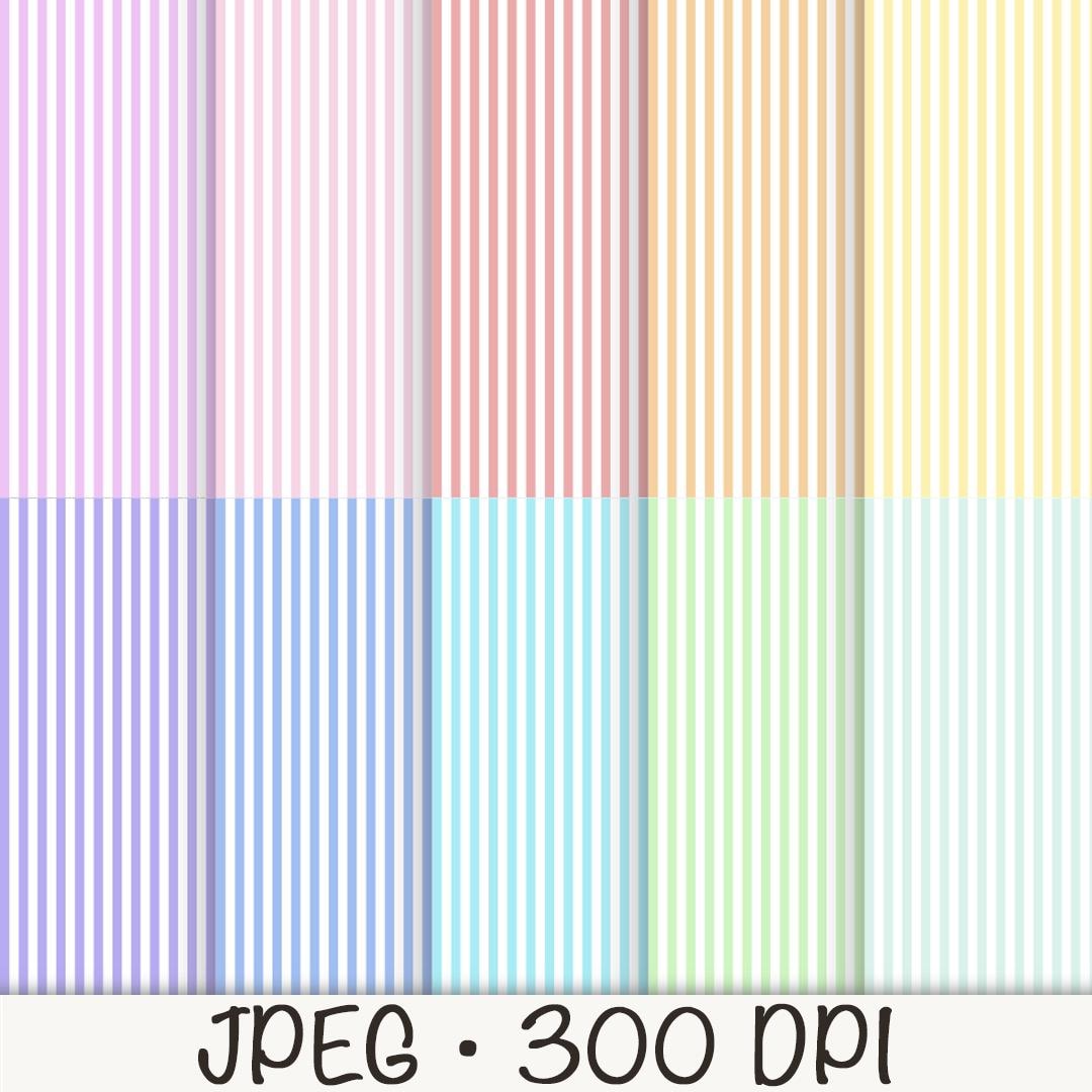 Stripped Pastel Digital Wallpaper, Vertical Stripped Background ...