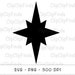 Nativity Star SVG Vector Cut File and PNG Transparent Background Clip ...