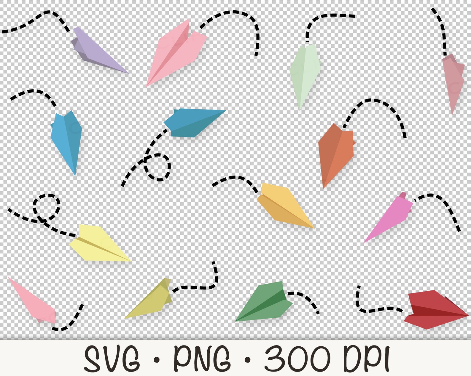 Paper Plane SVG Paper Plane Clipart Flying Planes With - Etsy