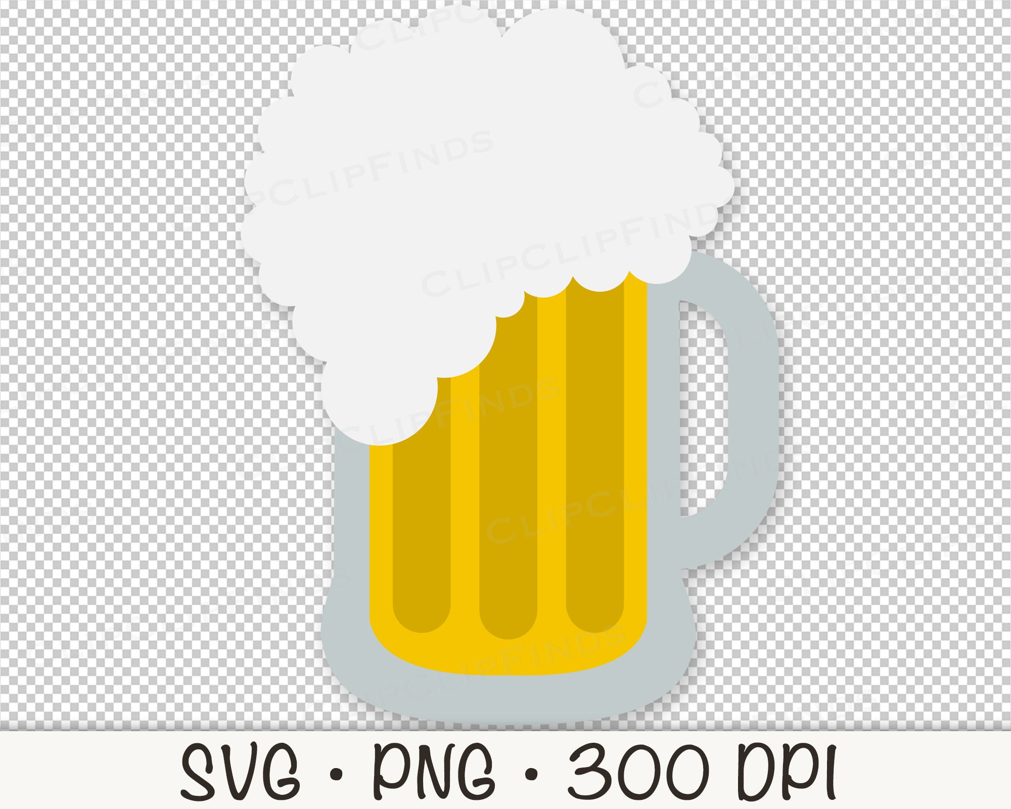 Beer Mug SVG: Vector Cut File, PNG Clipart (digital Download) - Etsy Canada