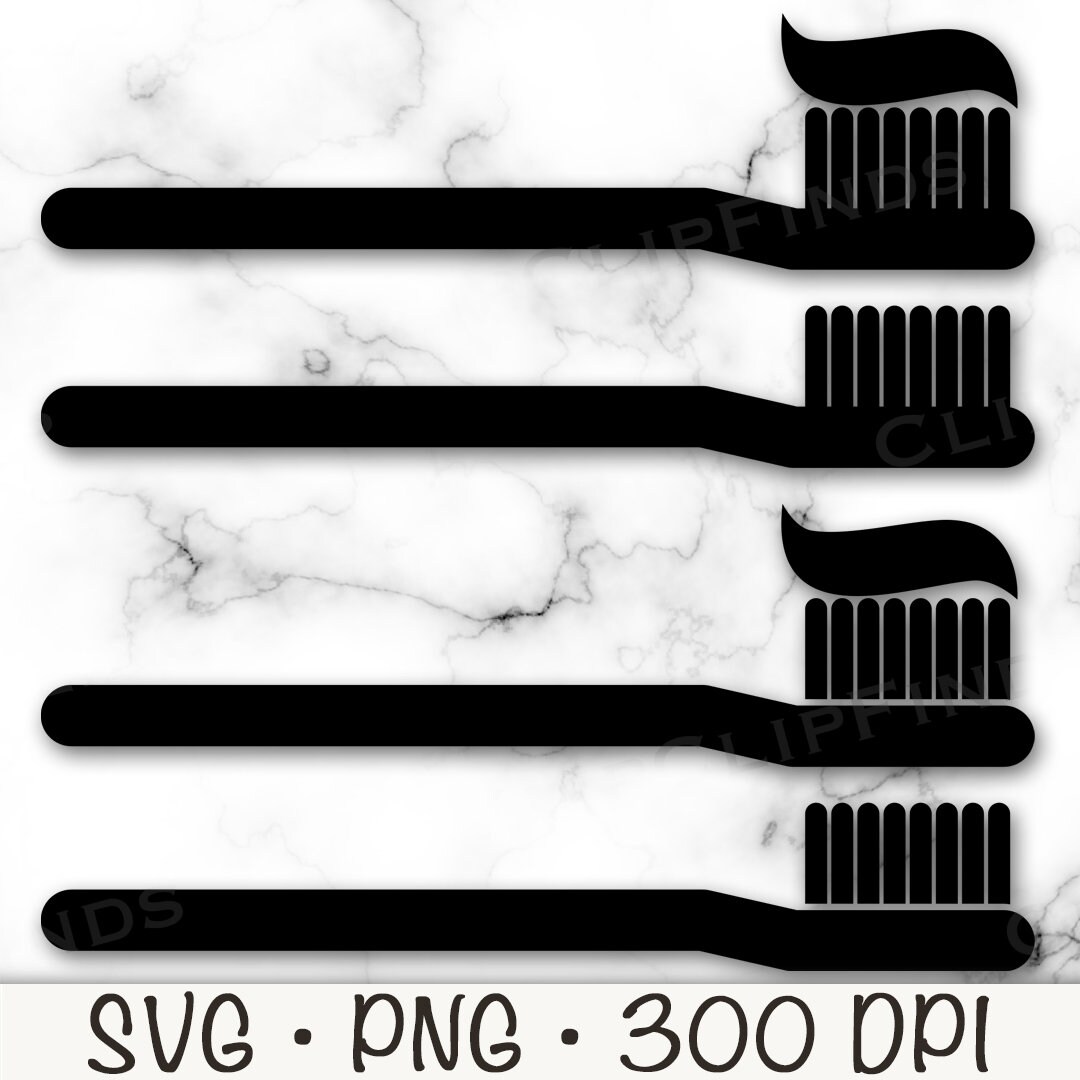 Toothbrush SVG, Toothbrush With Toothpaste PNG, Toothbrush Clip Art ...