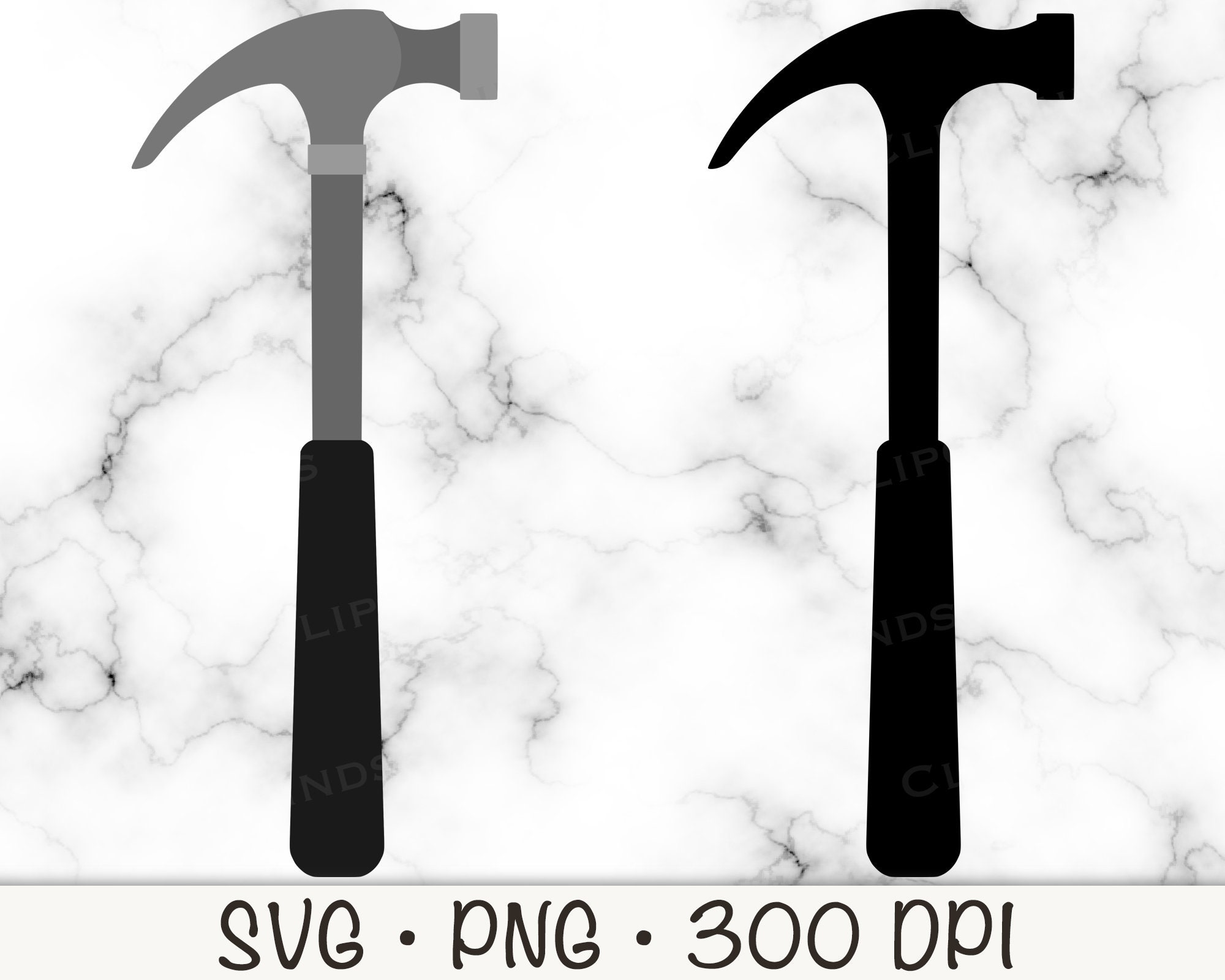 Hammer Tool SVG Vector Cut File and PNG Transparent Background - Etsy