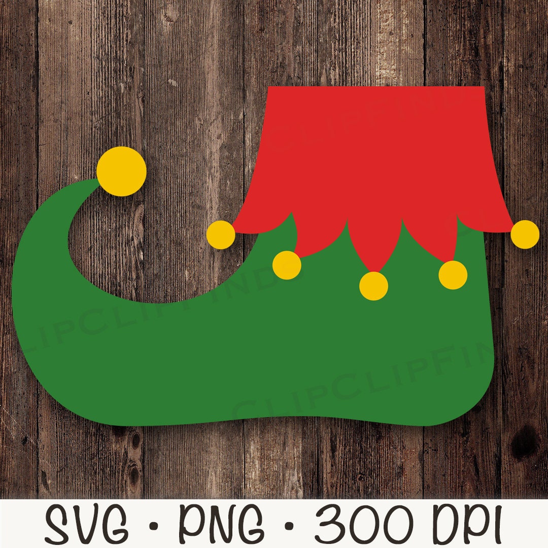 Elf Shoe SVG, Green Elf Shoe PNG, Elf Shoe Clip Art, Digital Download ...