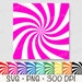 Swirl Digital Paper, Starburst Digital Paper SVG, PNG, Sunburst ...