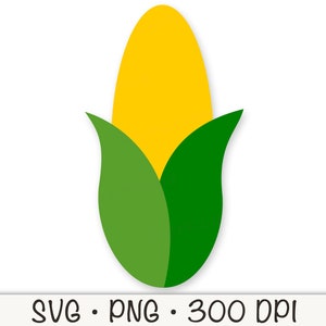 Corn SVG, Corn PNG, Corn Husk, Corn Clip Art, Instant Digital Download ...