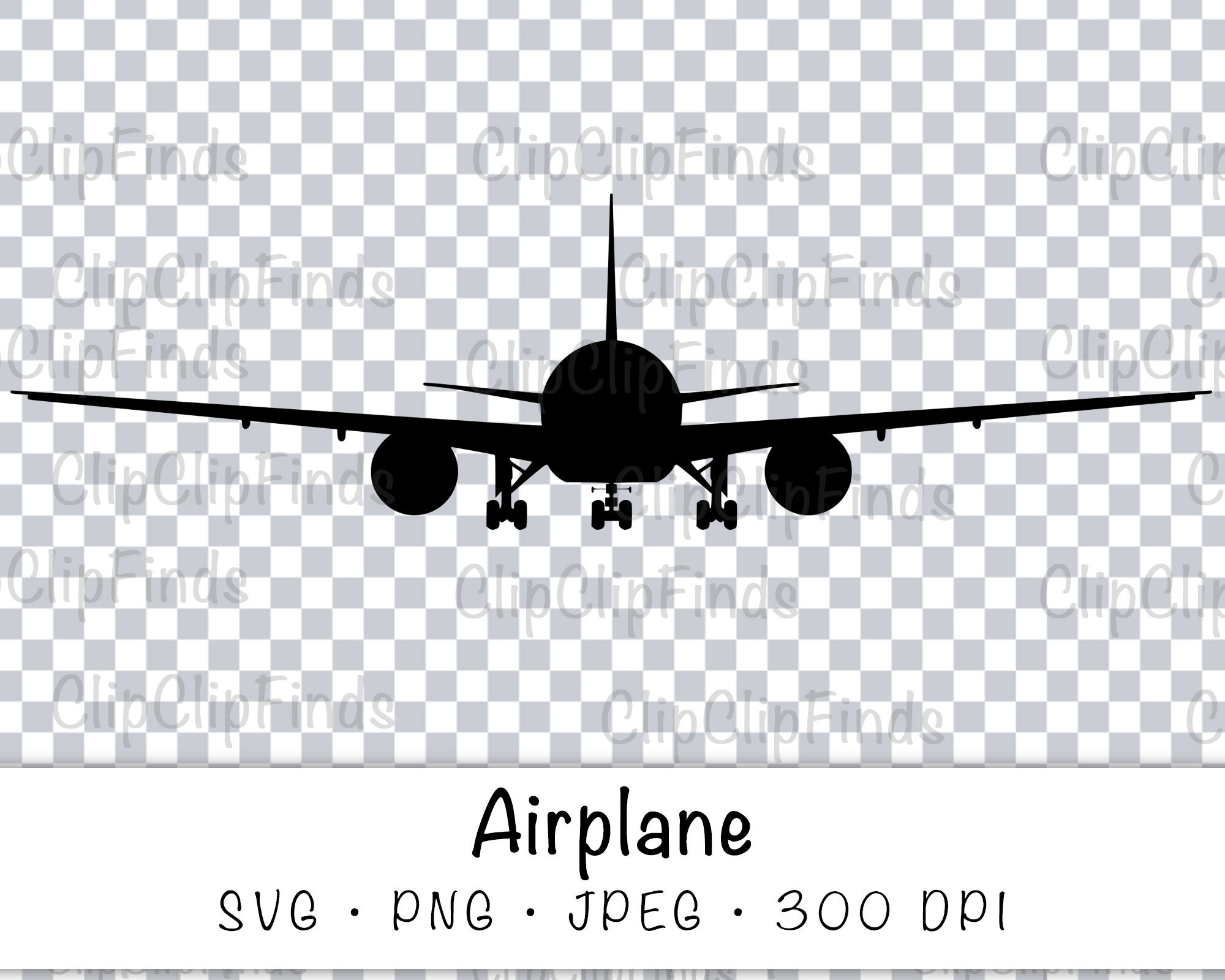 Airplane SVG Vector Cut File JPEG PNG Transparent Background | Etsy