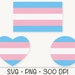 Transgender Flag SVG, Trans Flag, Transgender Pride, Gender Identity ...