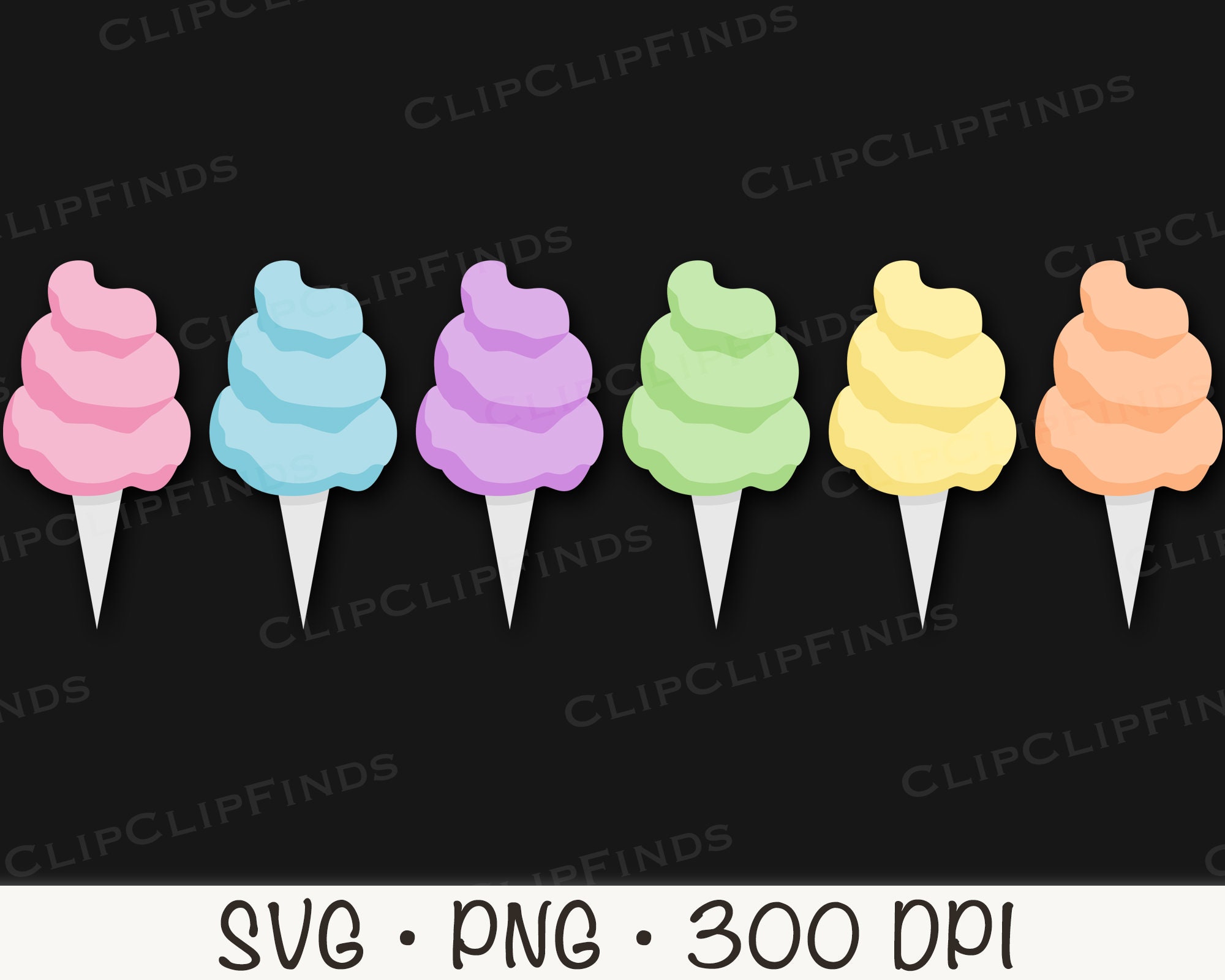 Cotton Candy SVG Cotton Candy PNG Cotton Candy Clipart - Etsy Australia
