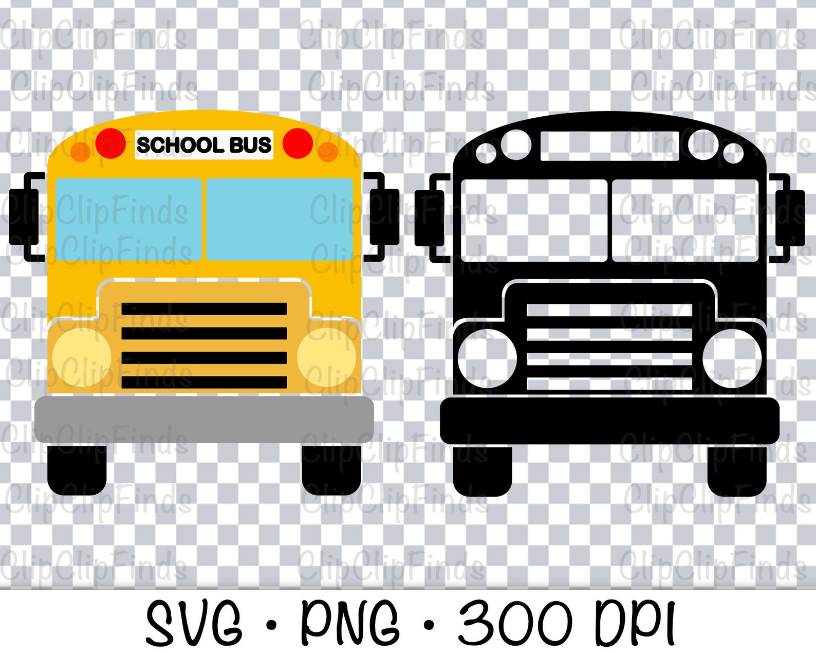 School Bus SVG School Bus PNG School Bus Clipart Instant - Etsy