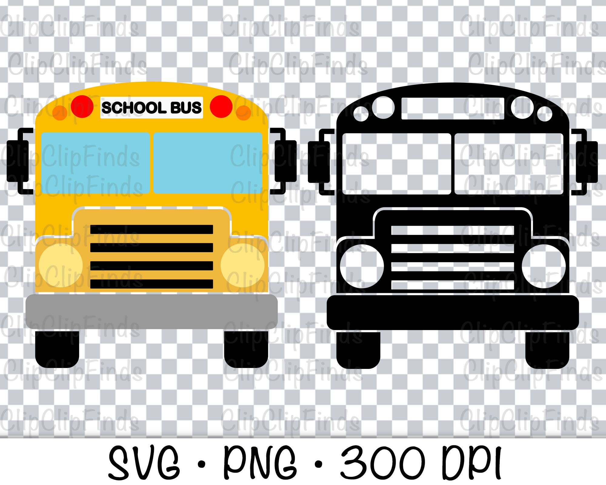 School Bus SVG School Bus PNG School Bus Clipart Instant - Etsy UK