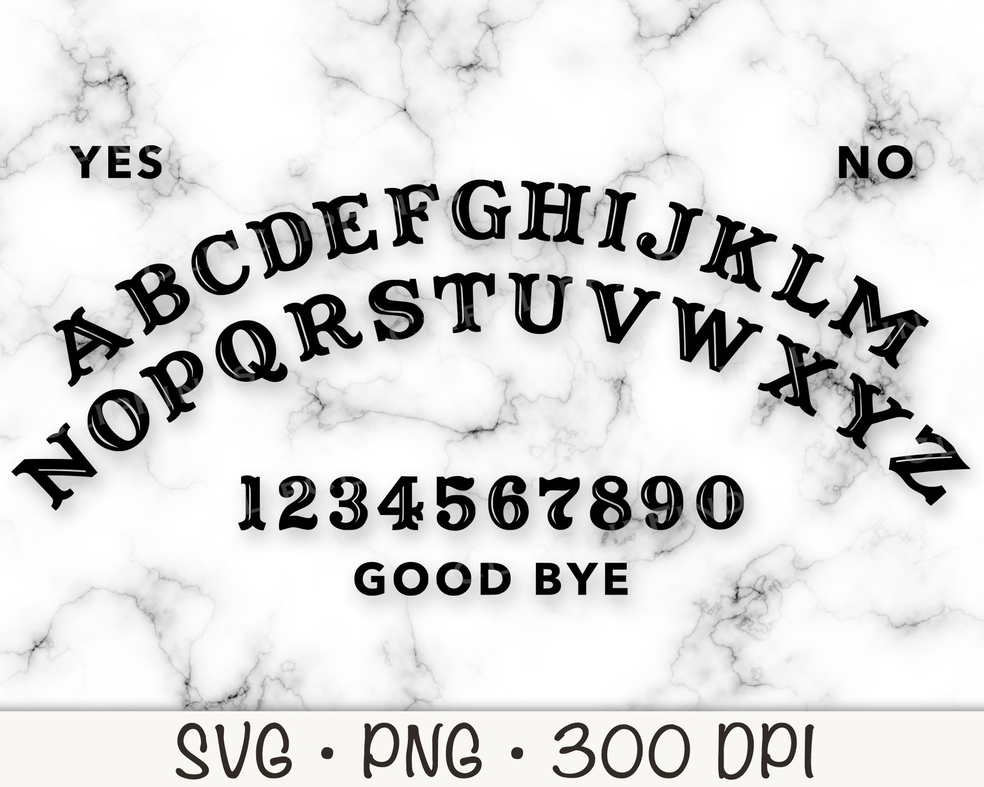 Ouija Board SVG Vektor Datei und PNG transparenten Hintergrund - Etsy.de