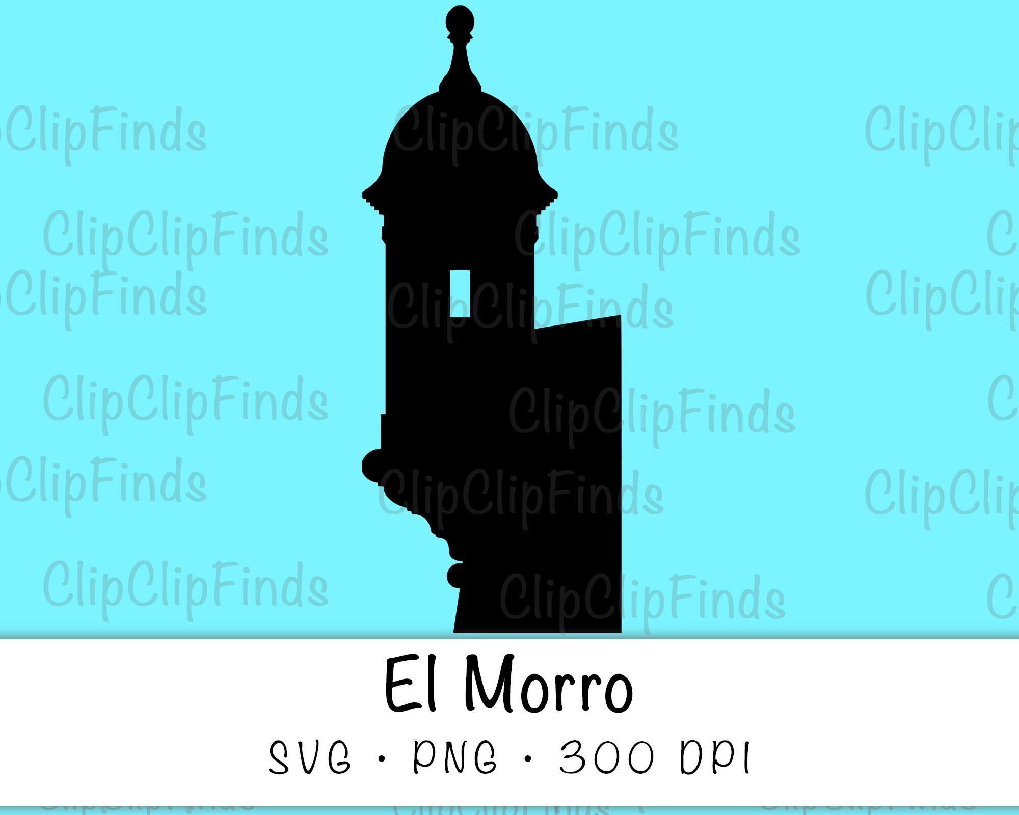 El Morro Fort of Puerto Rico SVG Vector Cut File and PNG - Etsy España
