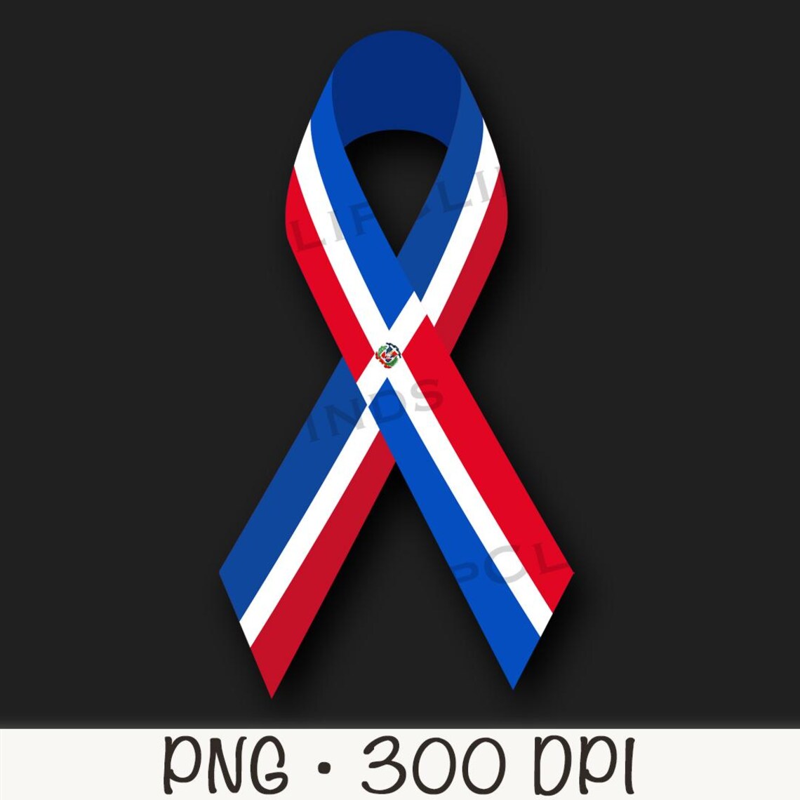 Dominican Republic Awareness Ribbon PNG, Dominican Ribbon, Dominican ...