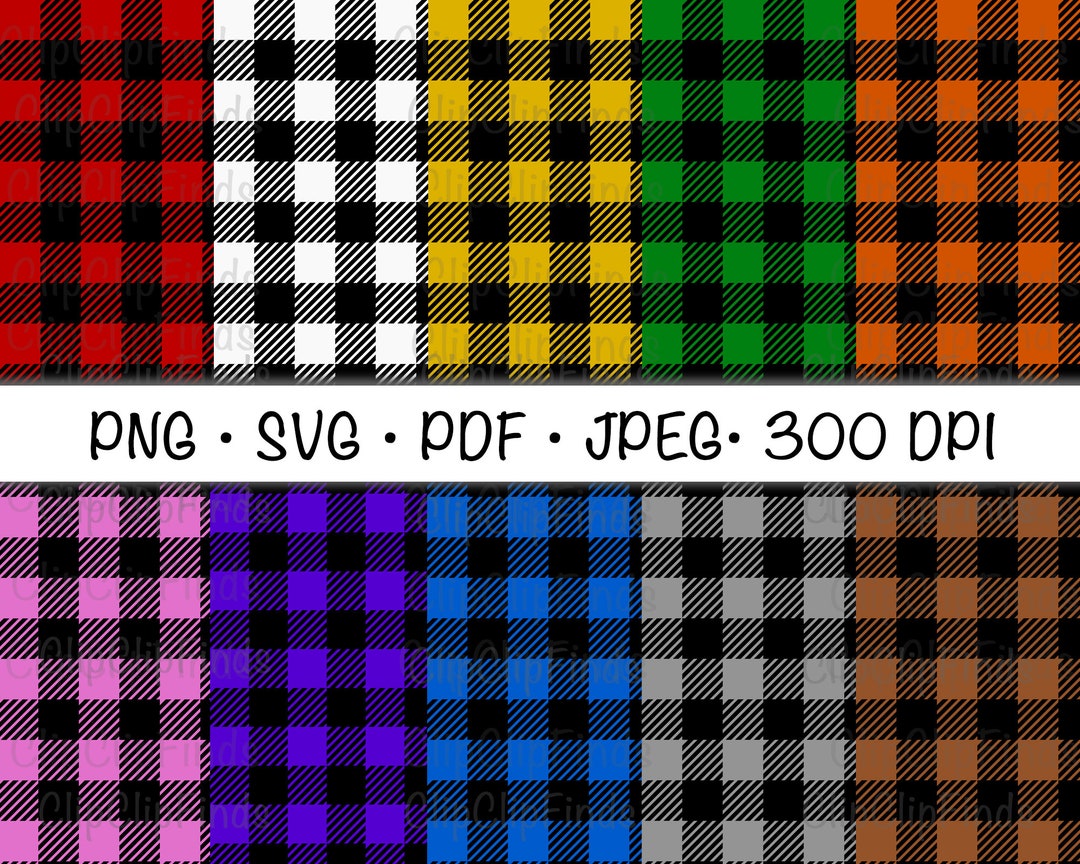Buffalo Plaid Seamless Pattern Digital Wallpaper, Background, Gingham ...