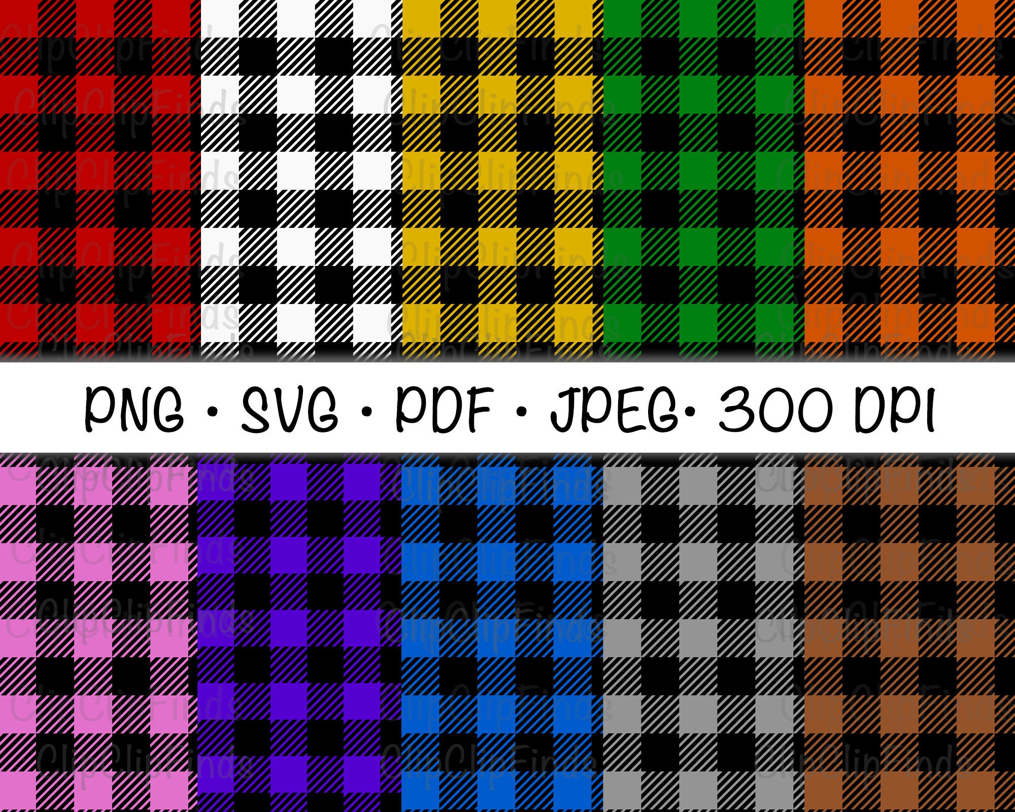 Buffalo Plaid Seamless Pattern Digital Wallpaper, Background, Gingham ...