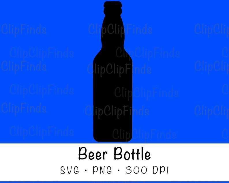 Beer Bottle SVG Vector Cut File and PNG Transparent Background - Etsy
