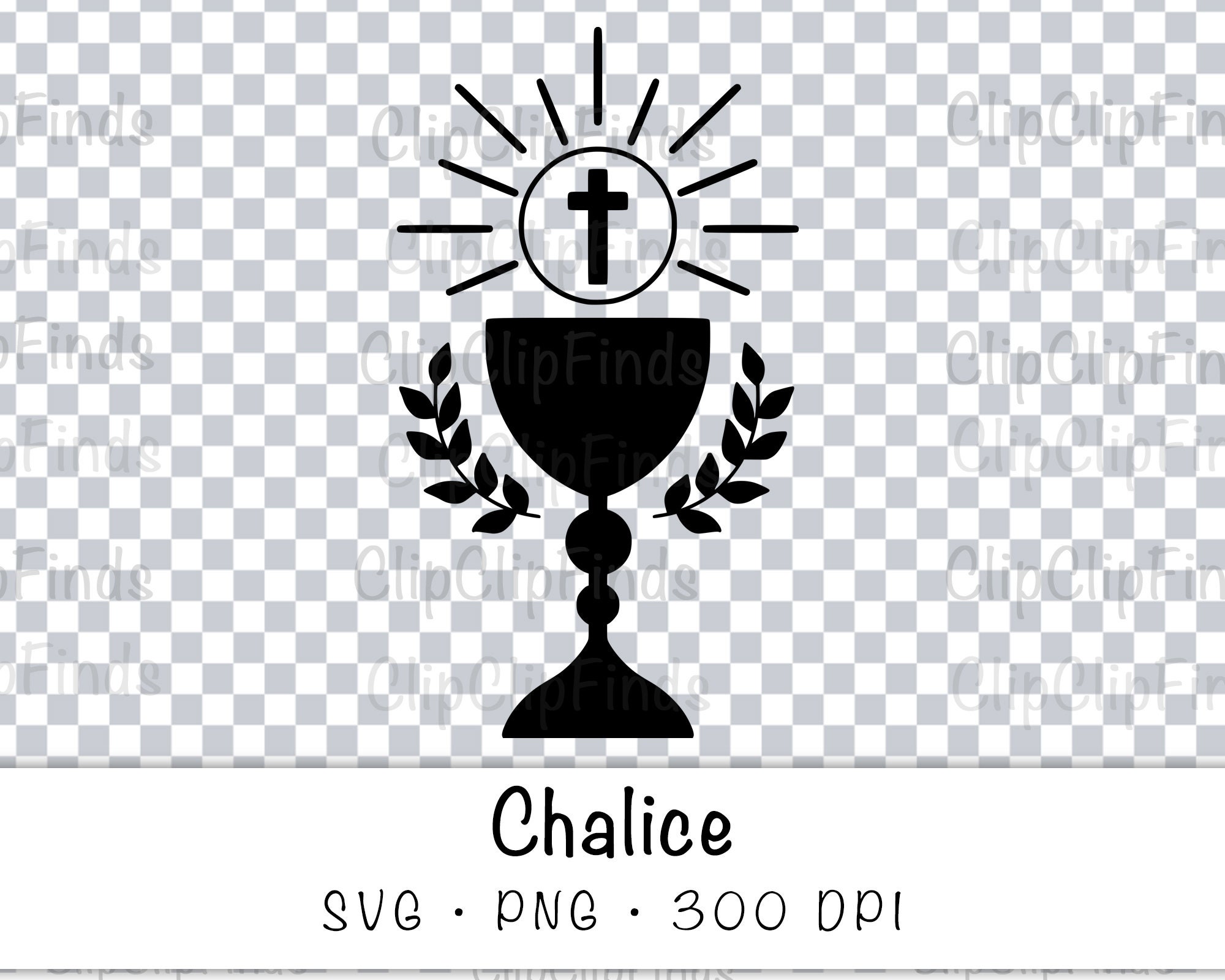 Chalice Cup SVG Vector Cut File and PNG Overlay Transparent - Etsy UK