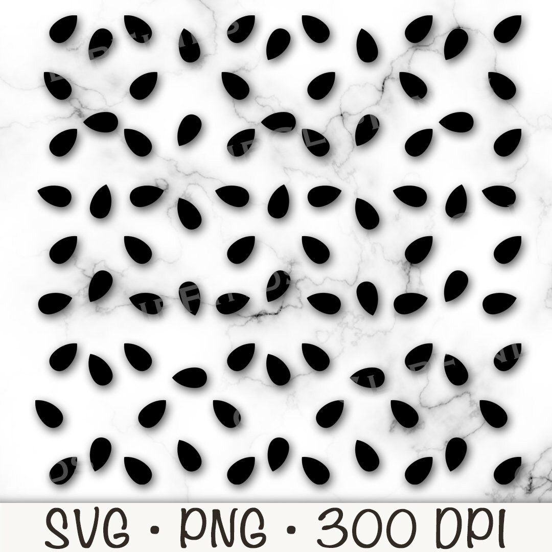 Watermelon Seeds SVG, Watermelon Seeds Pattern PNG, Fruit Seeds ...
