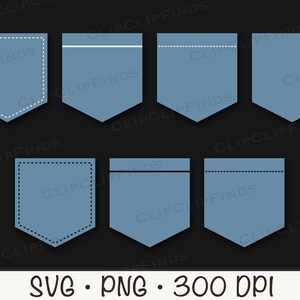 Pocket SVG, Tshirt Pocket SVG, Jean Pocket PNG, Pocket Vector Cut File ...