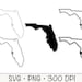 Florida SVG, Florida State Map SVG, Florida Outline SVG, Florida ...