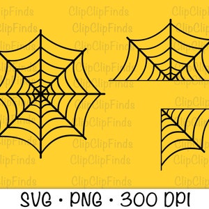 Spider Web Spider Web Corner Half Spider Web Halloween - Etsy