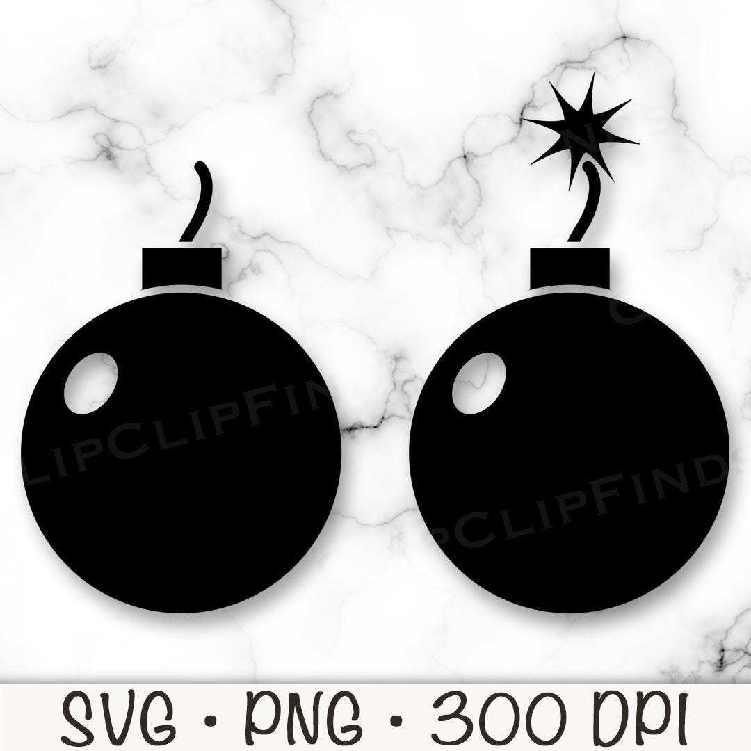 Bomb SVG, Bomb PNG, Bomb Silhouette, Vector File, Sublimation, Digital ...