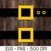 Santa Claus Belt, SVG, PNG, Santa Belt Clipart, Sublimation, Instant ...