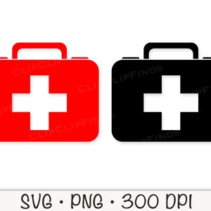 First Aid Kit SVG Vector File and PNG Transparent Background Clip Art ...