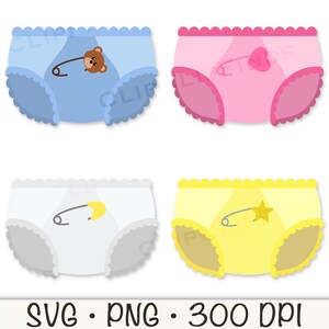 Diapers SVG, Diapers PNG Clipart, Blue Diaper, Pink Diaper, Yellow ...