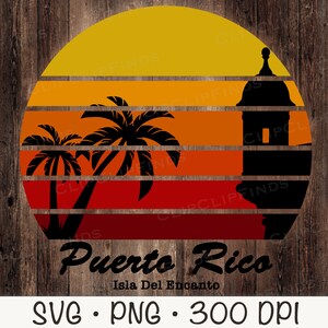 El Morro SVG, Puerto Rico SVG, Vector Cut File, Puerto Rico PNG ...