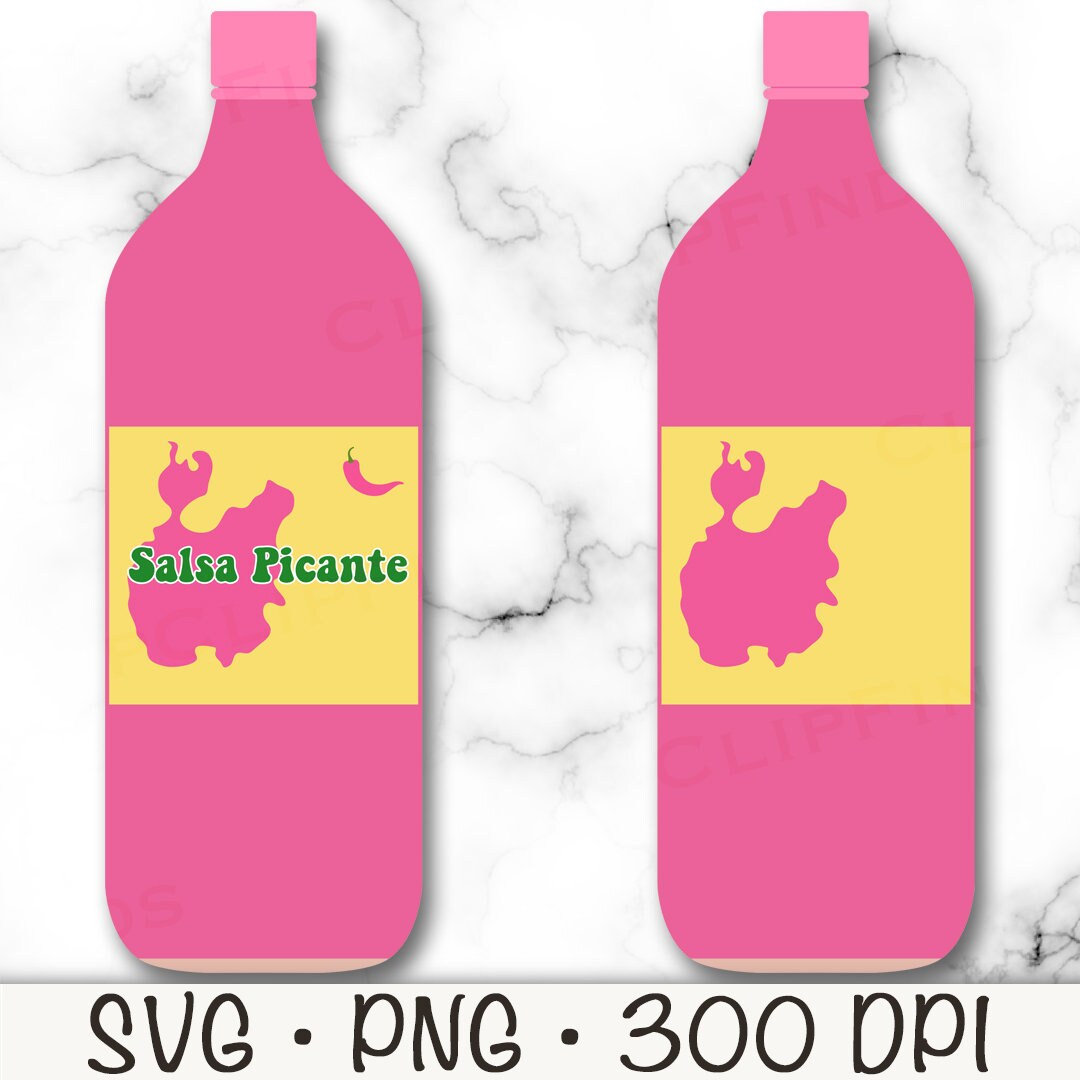 Pink Hot Sauce SVG, Hot Sauce PNG, Hot Sauce Clip Art, Mexican Hot ...