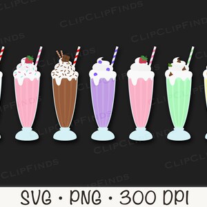 Milkshake SVG, Milkshake PNG, Milkshake Clip Art, Banana Milkshake ...