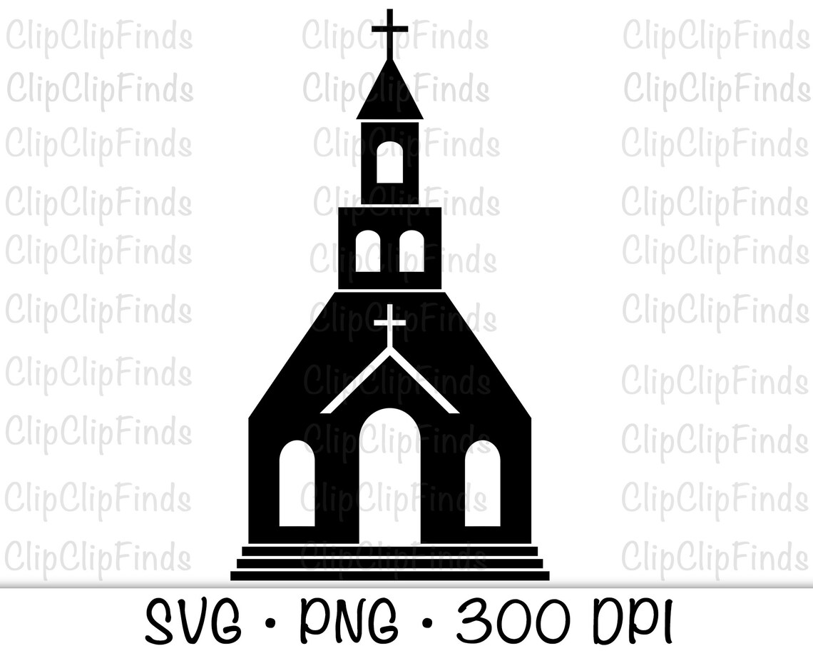 Church Vector Church Building SVG PNG Instant Digital - Etsy