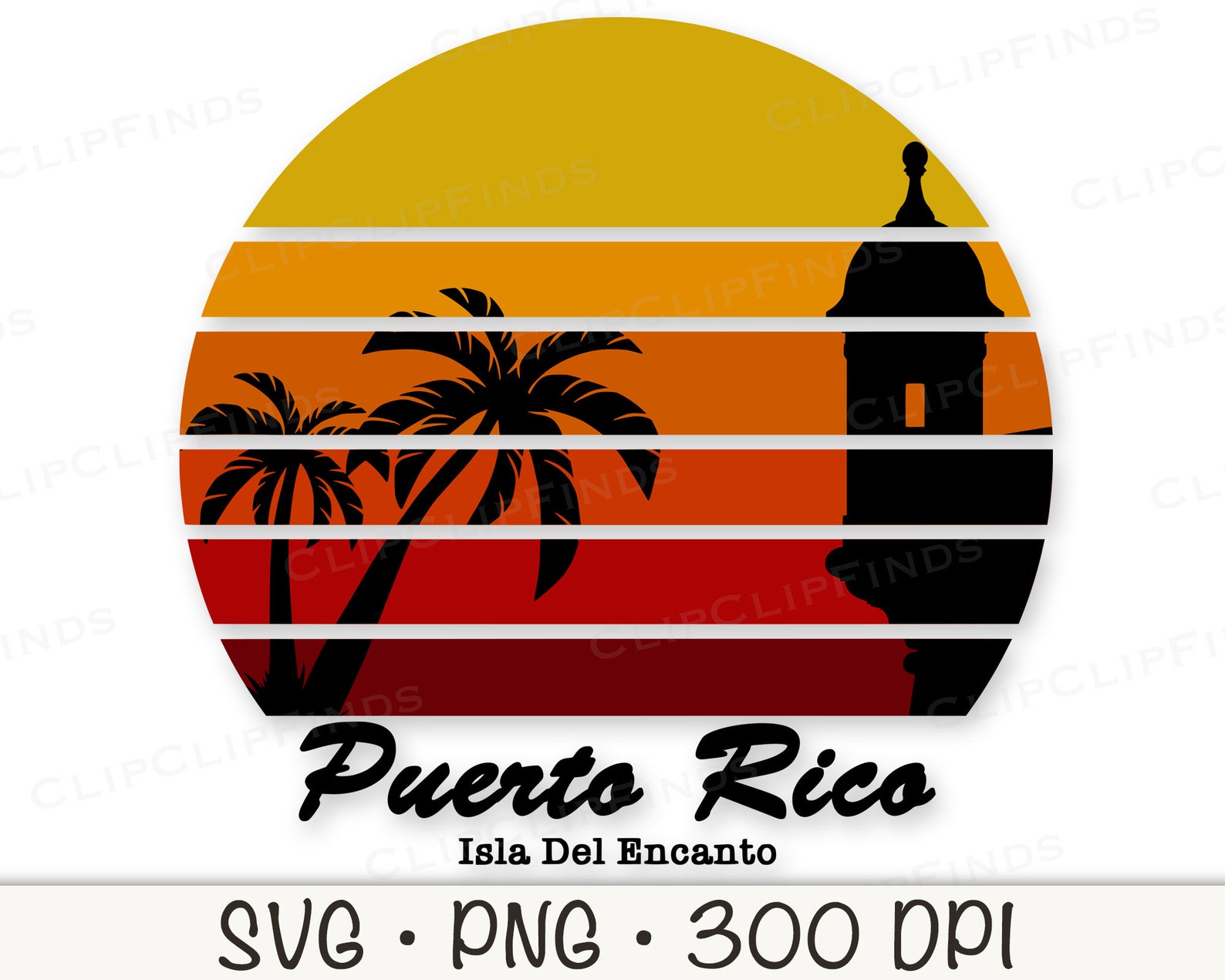 El Morro Puerto Rico SVG: Vector Cut File (digital Download) - Etsy