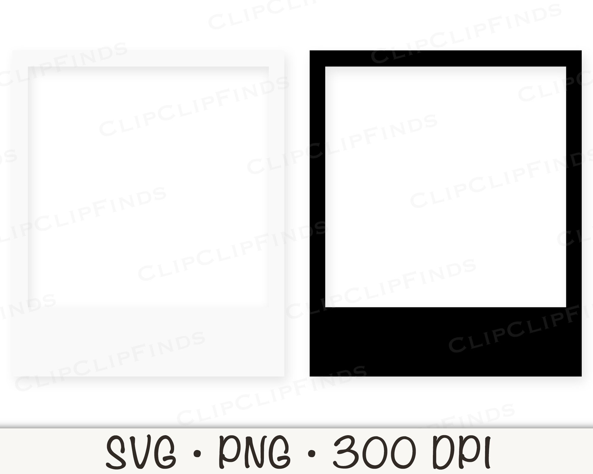 Retro Picture Frames SVG PNG Black and White Picture Frames - Etsy Canada