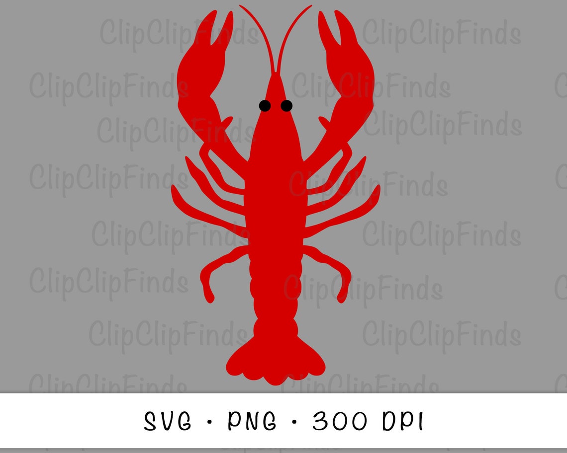 Crawfish SVG Crawfish Boil Vector Cut File Crawfish PNG - Etsy