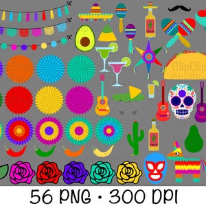 Mexican Clip Art Mexican Fiesta Clip Art Bundle Cinco De - Etsy Canada