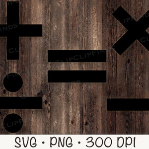 Math Symbols SVG, Multiplication, Addition, Subtraction, Equal, PNG ...
