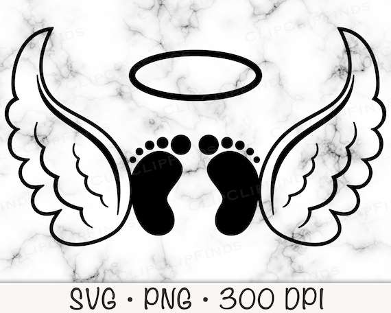 Baby Angel Wings Vector