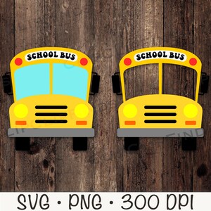 School Bus SVG, School Bus PNG, School Bus Clipart, Bus Driver, Cute ...