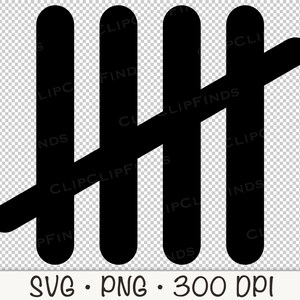 Tally Mark Counting System, Tally, Count, SVG, PNG, Clip Art ...