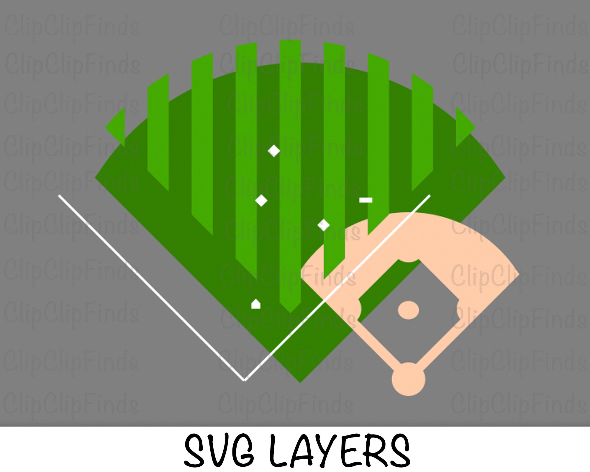 Baseball Field SVG PNG Instant Digital Download - Etsy Canada